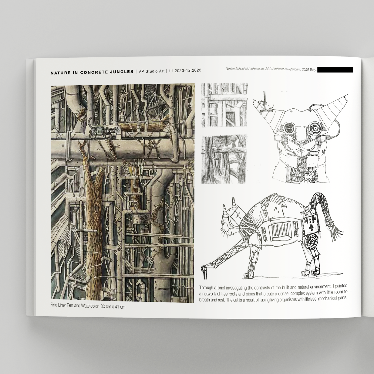 Six pages from an accepted portfolio to the Bartlett School of ...