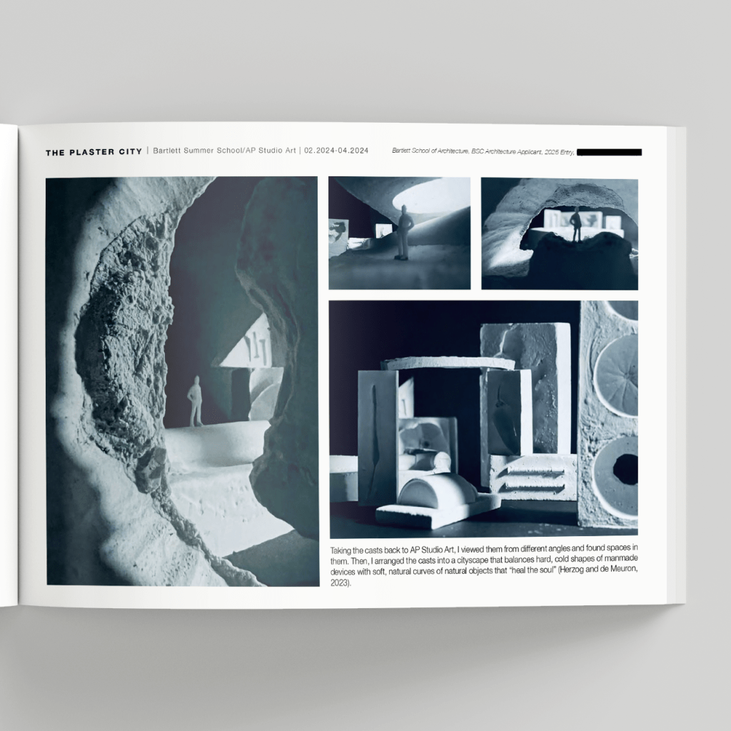 Six pages from an accepted portfolio to the Bartlett School of ...